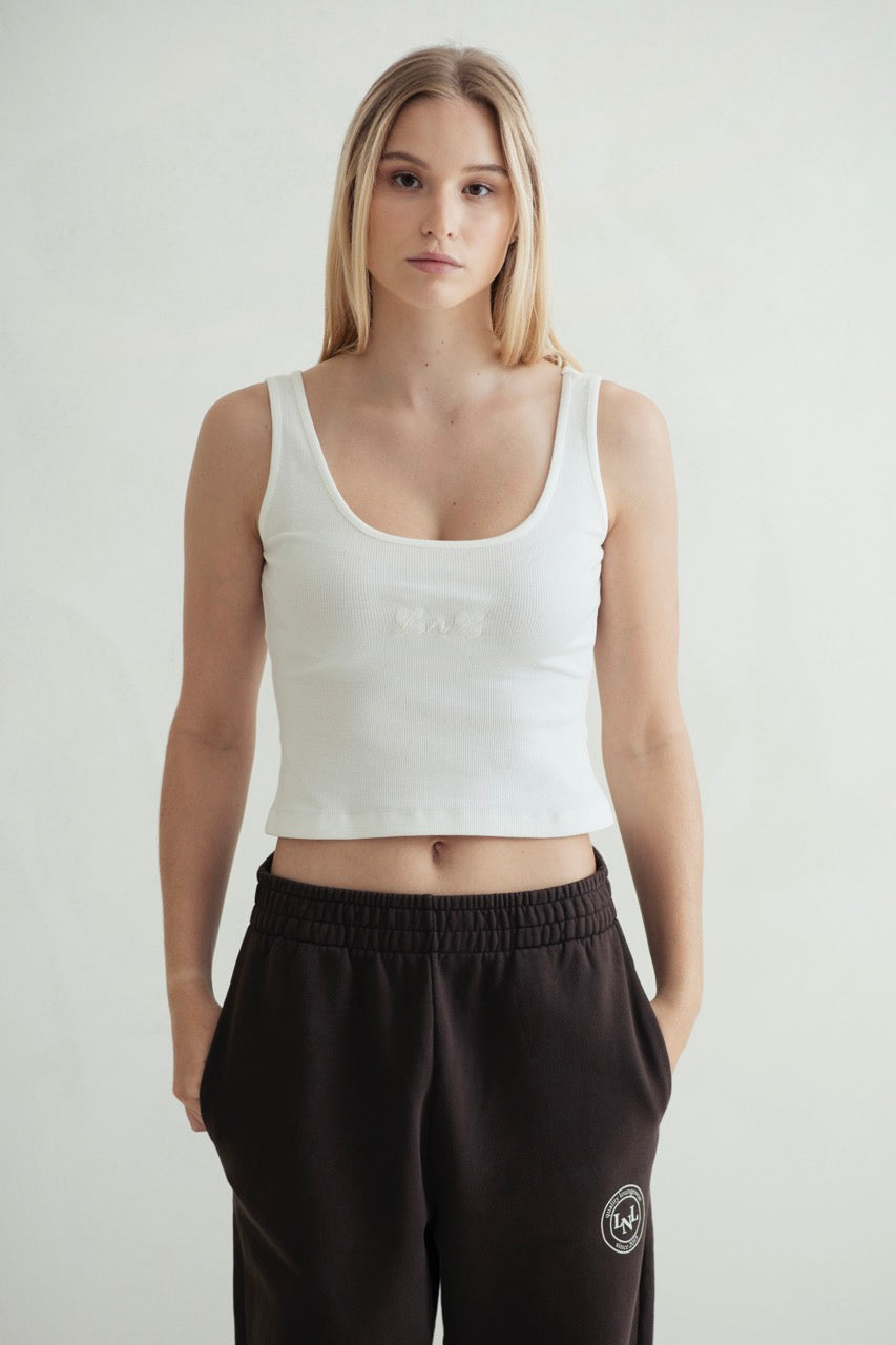LNL rib tank - white | lunilou – lunilou store