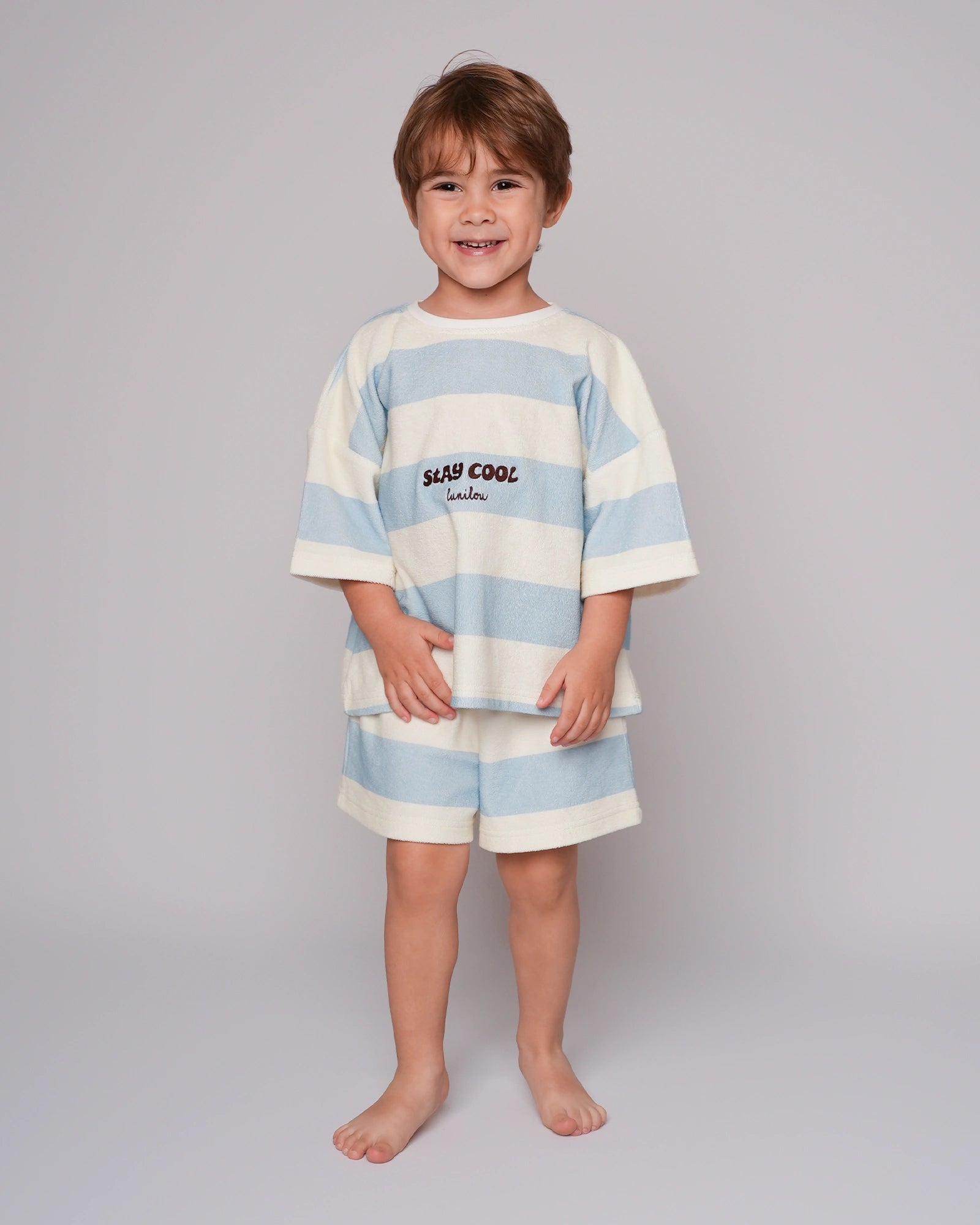 palmas - kids terry set oceano | lunilou – lunilou store